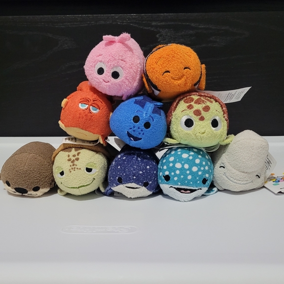 Disney | Toys | Finding Nemo And Finding Dory Tsum Tsum Plush Set Of 9 ...